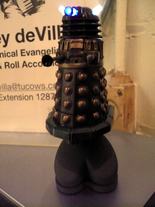 Close-up view of dalek USB webcam - The Adventures of Accordion Guy in ...