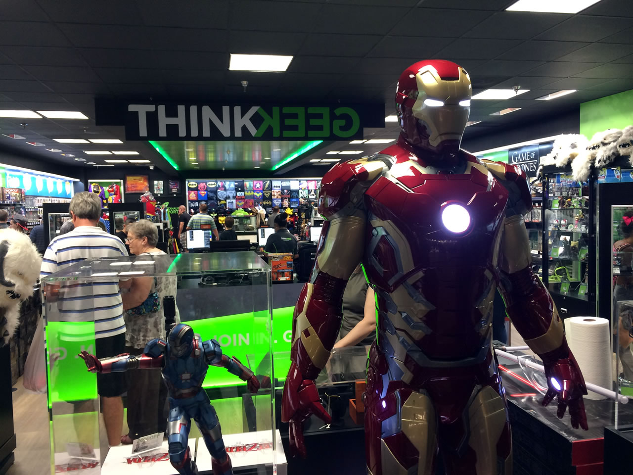 07 thinkgeek store from front with iron man - The Adventures of ...