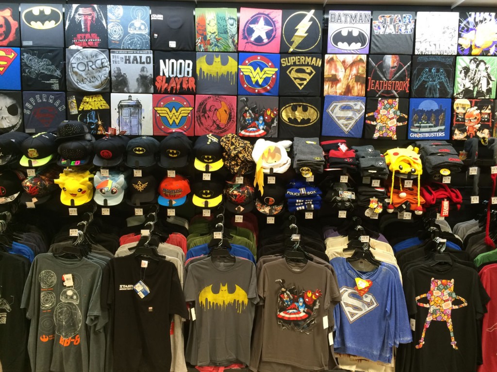 30 thinkgeek store - t-shirts and hats wall - The Adventures of ...