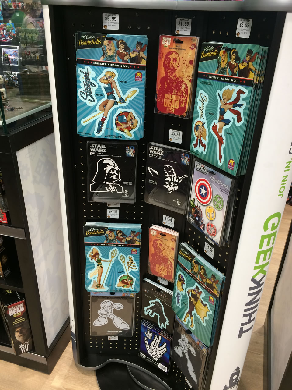 75 thinkgeek store - stickers - The Adventures of Accordion Guy in the ...