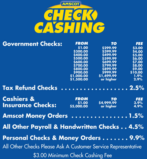 Money Order Amscot Amscot Money Order Fees Rates And Filling It Out