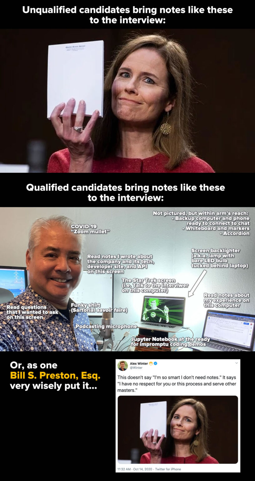 Job interview tip: Qualified candidates ALWAYS bring notes. - The ...