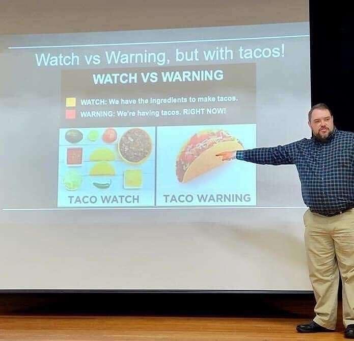 The Difference Between watch And warning Explained With Tacos The Difference Between watch And warning Explained With Tacos